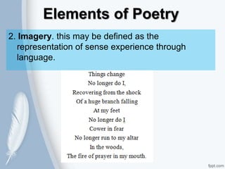 Elements of Poetry | PPTX