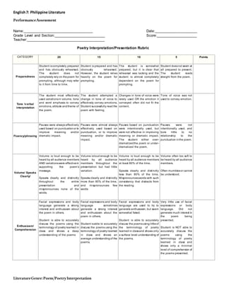 Poetry | DOCX | Poetry | Books and Literature