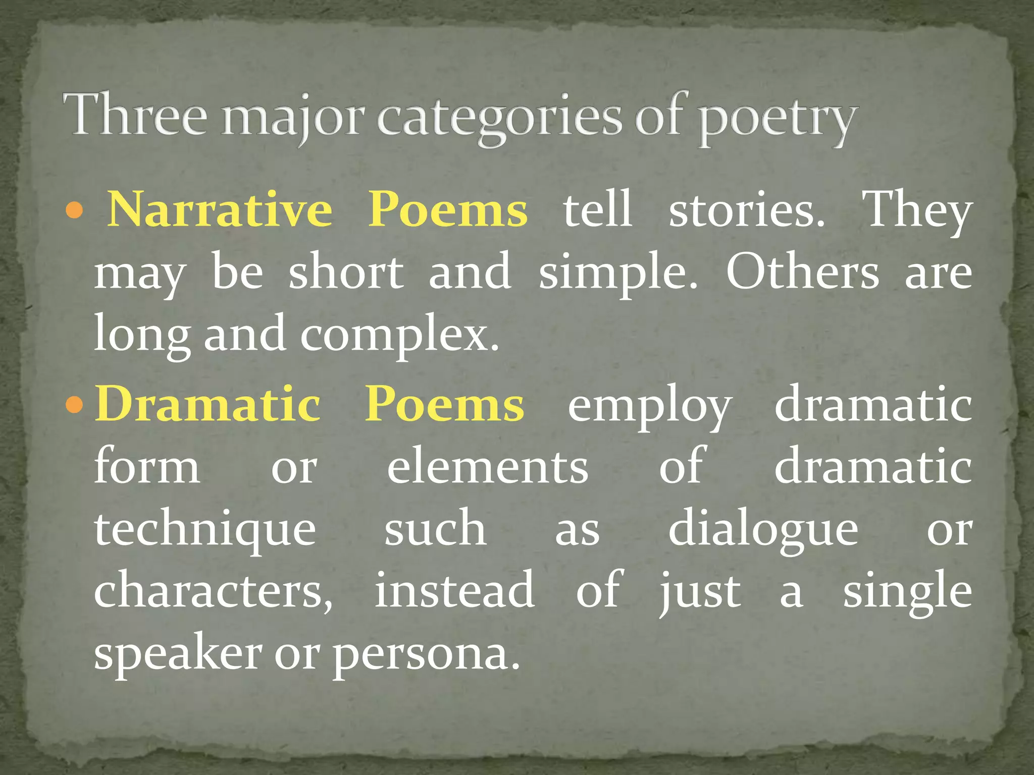 Poetry | PPTX | Poetry | Books and Literature