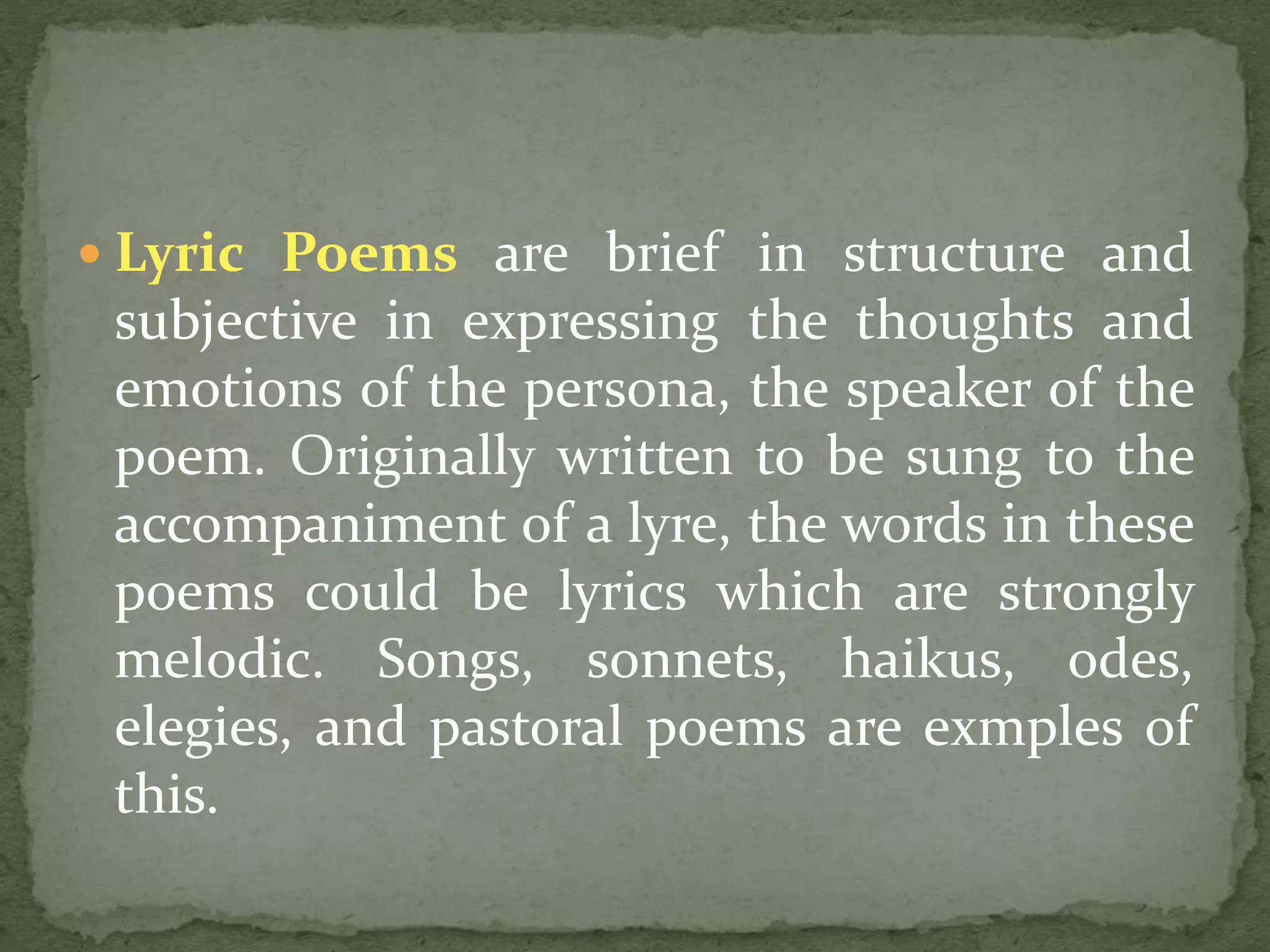 Poetry | PPTX | Poetry | Books and Literature