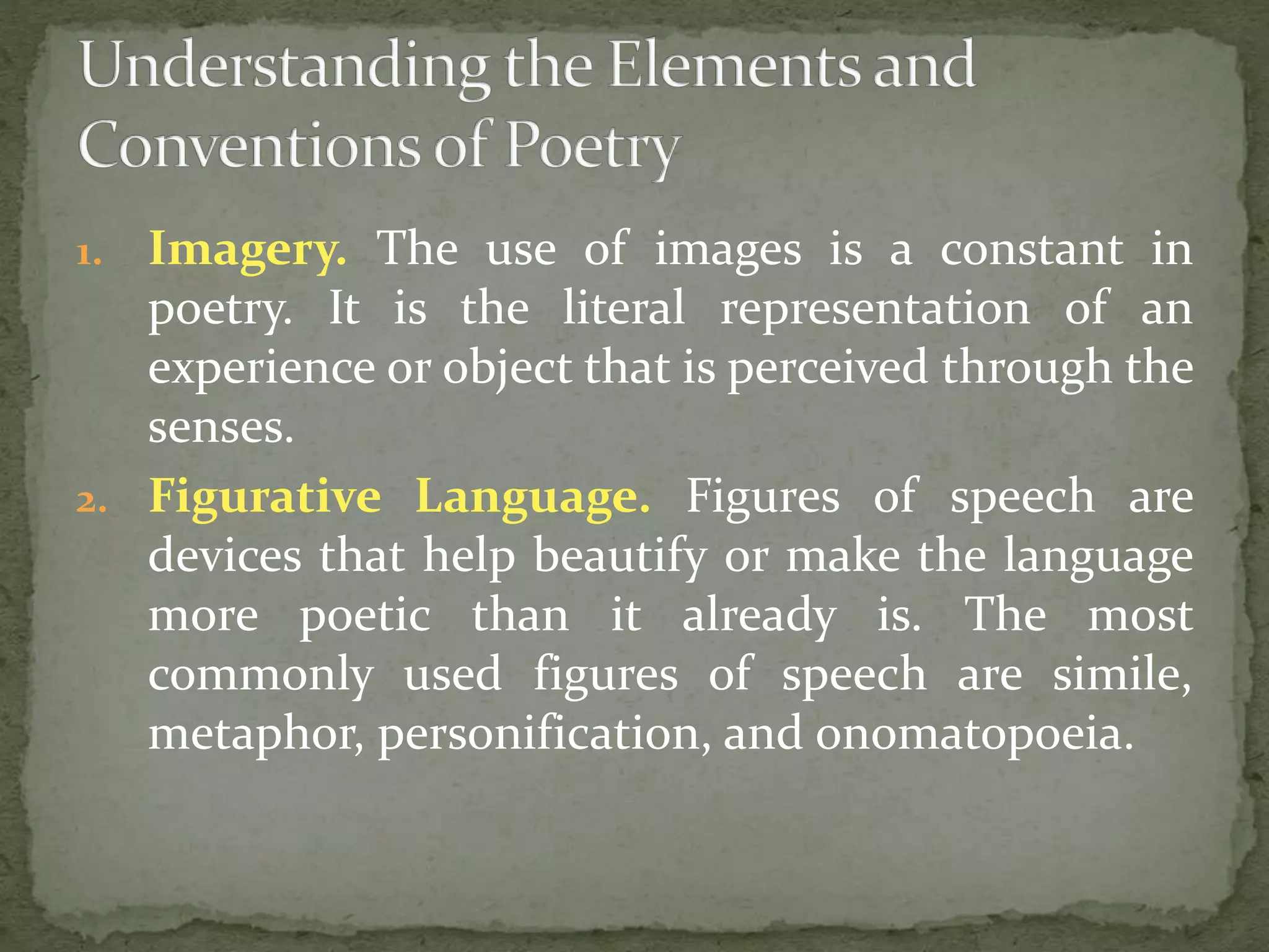 Poetry | PPTX | Poetry | Books and Literature