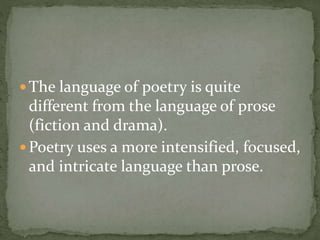 Poetry | PPTX | Poetry | Books and Literature