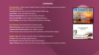 Poetry:From ancient to contemporary | PPTX
