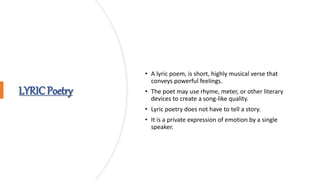 Poetry | PPTX