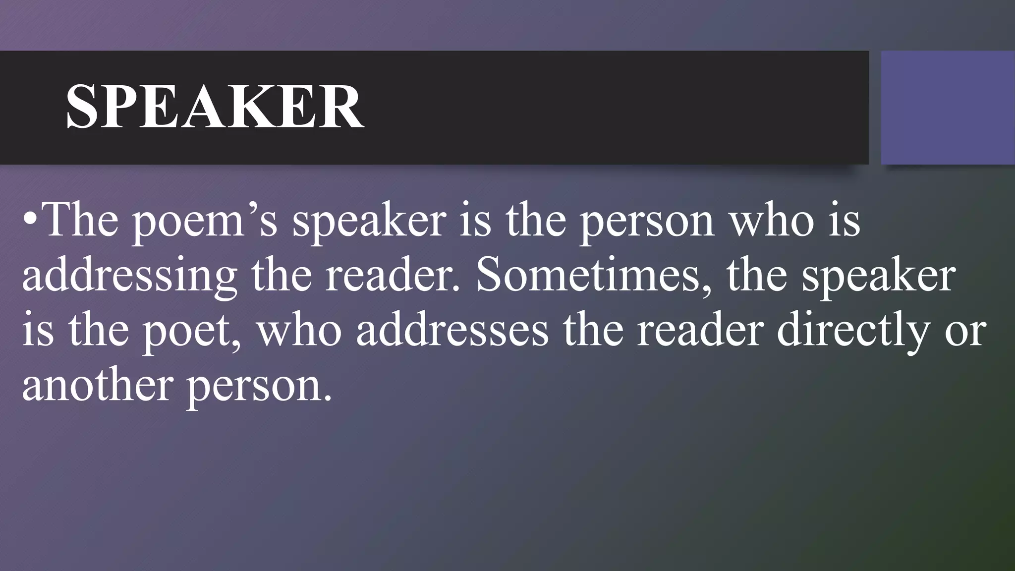 English Lesson: Poetry | PPTX