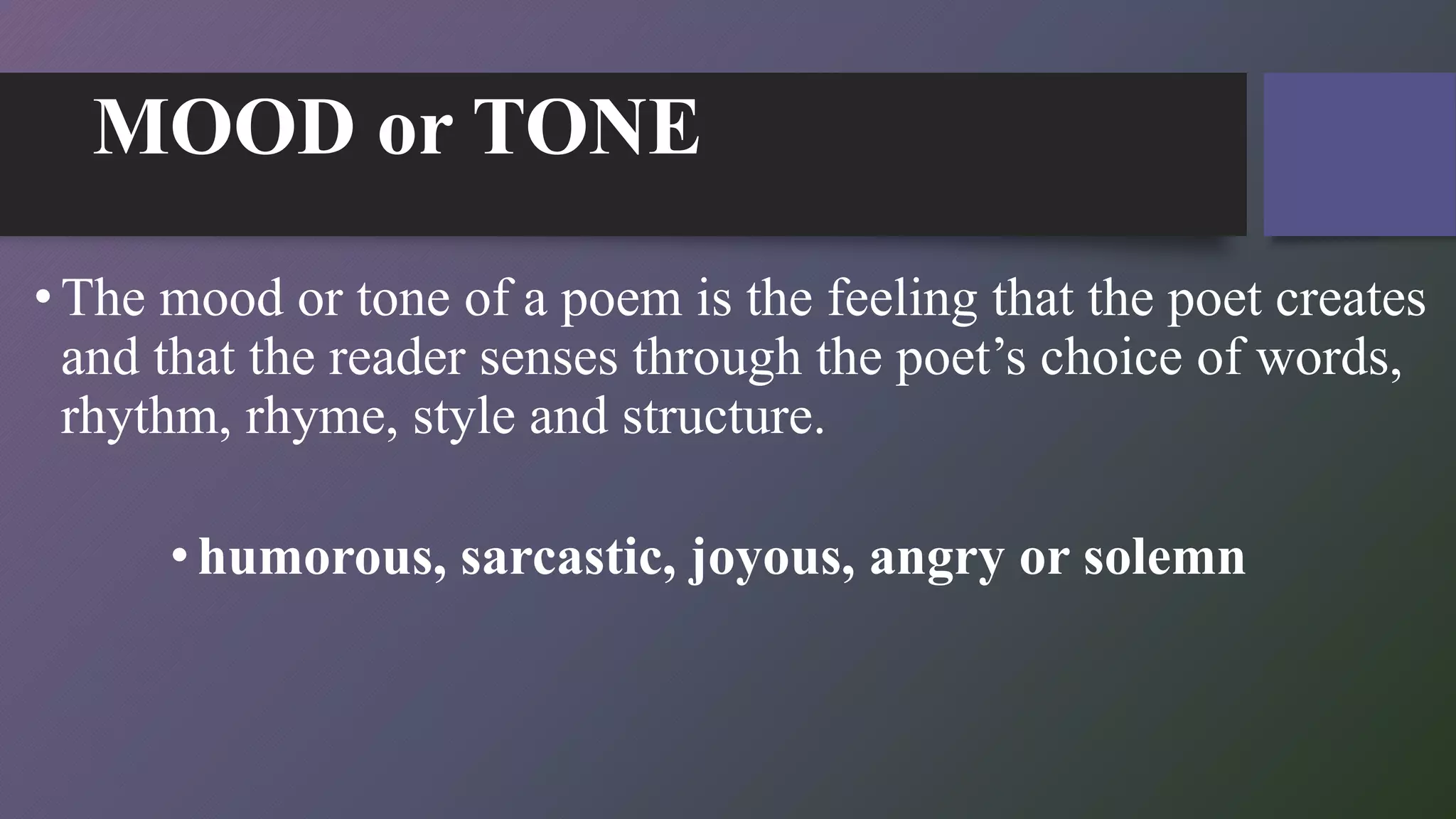 English Lesson: Poetry | PPTX