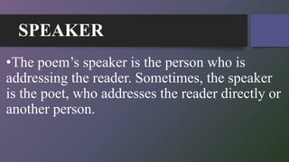 English Lesson: Poetry | PPTX