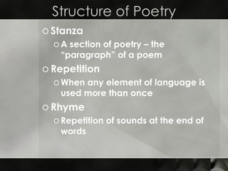 Poetry 9 Terms Review | PPT