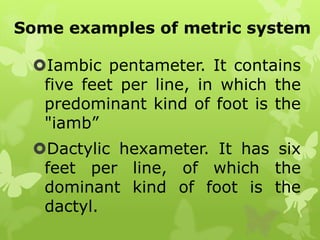 Elements of Poetry and Scansion | PPTX
