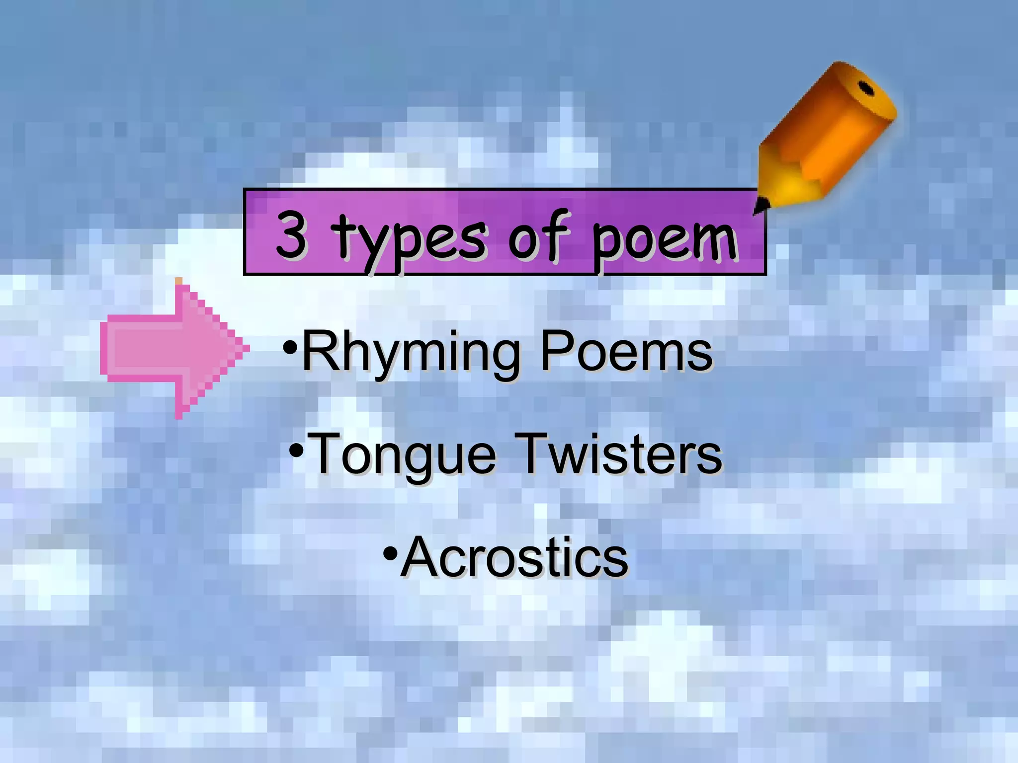 Tom's TEFL - Poetry / Rhyming Words Introduction | PPT