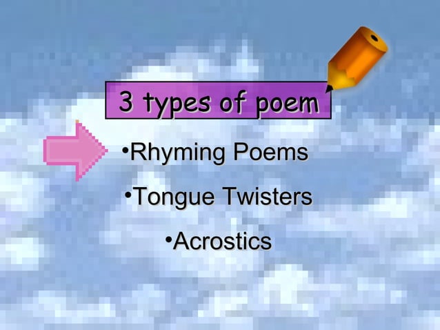 Tom's TEFL - Poetry / Rhyming Words Introduction | PPT