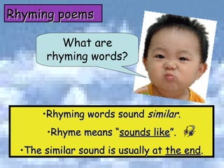 Tom's TEFL - Poetry / Rhyming Words Introduction | PPT