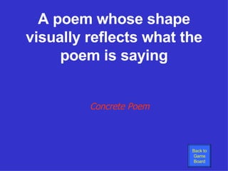 Poetry Jeopardy | PPT