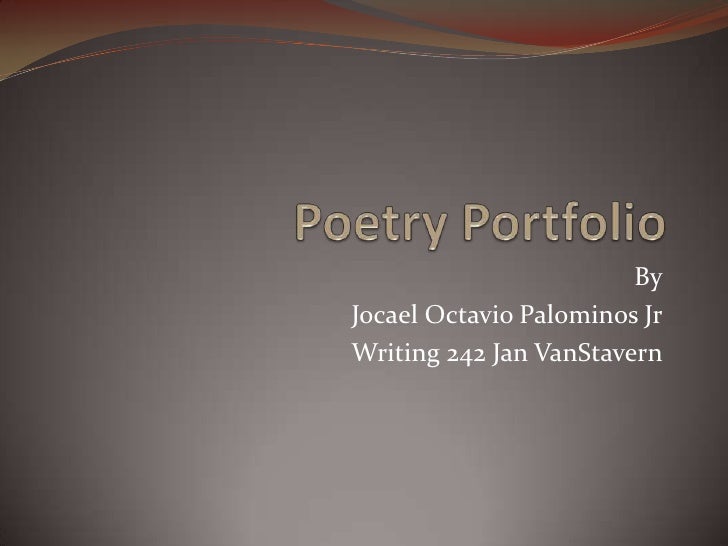 Poetry Portfolio poetry-portfolio