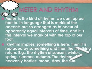 Poetry presentation(the elements of poetry) | PPT