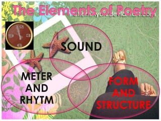 Poetry presentation(the elements of poetry) | PPT