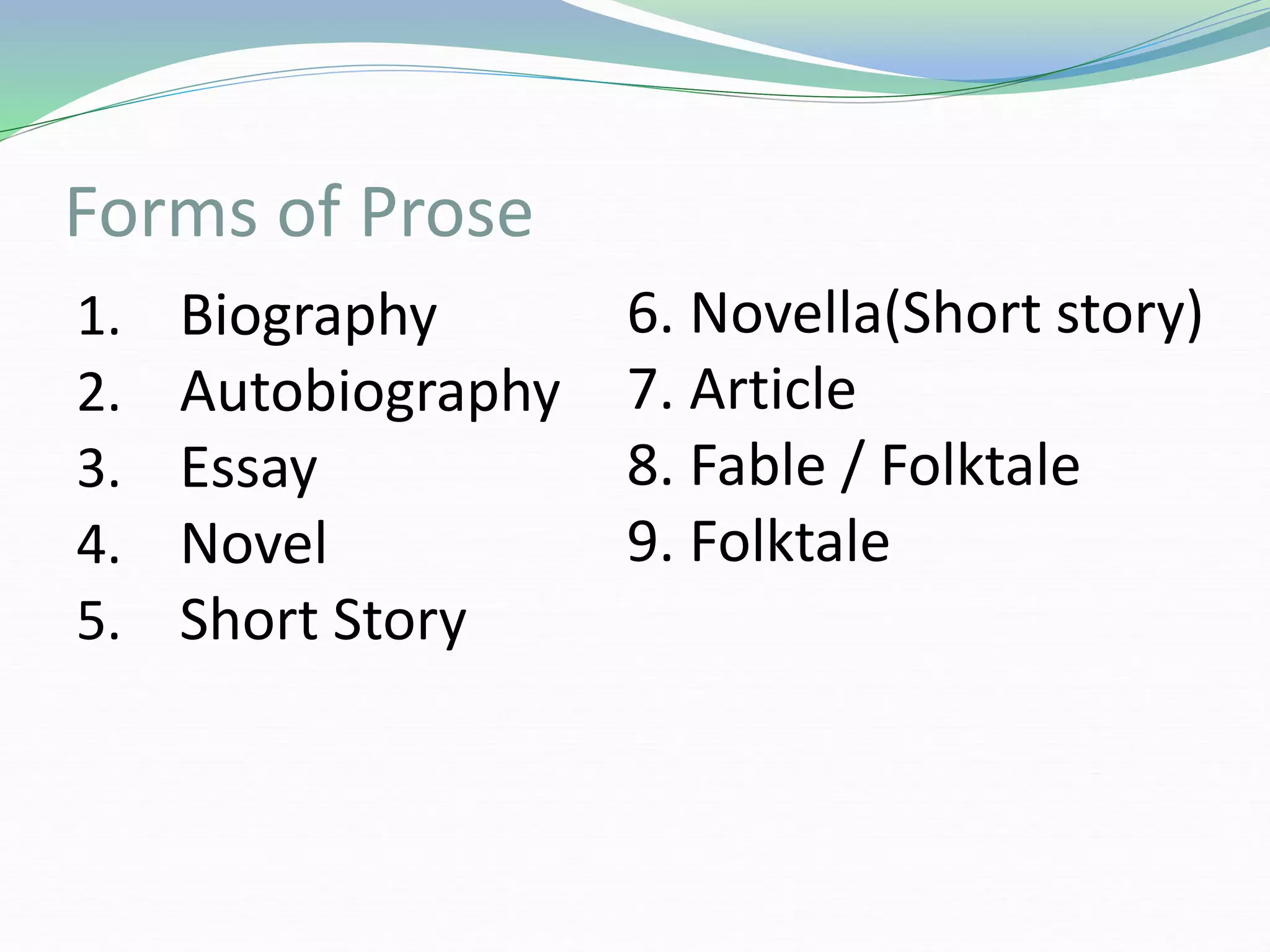 Poetry Prose Drama | PPTX