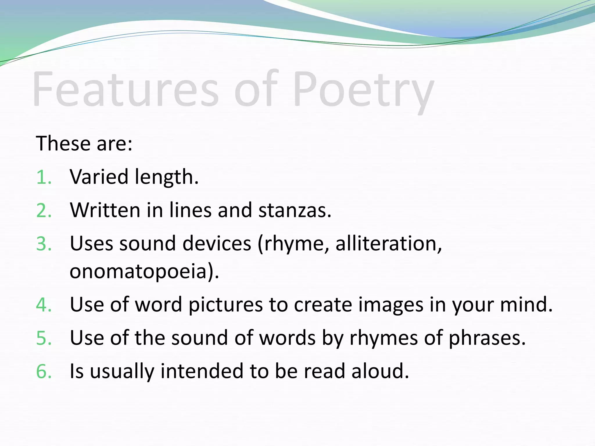 Poetry Prose Drama | PPTX