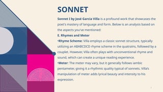 POETRY-SONNET1 by Jose Garcia Villa 1.pptx | Poetry | Books and Literature