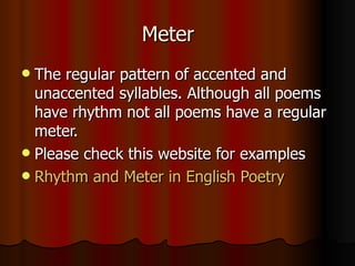 Poetry Terms To Know | PPT