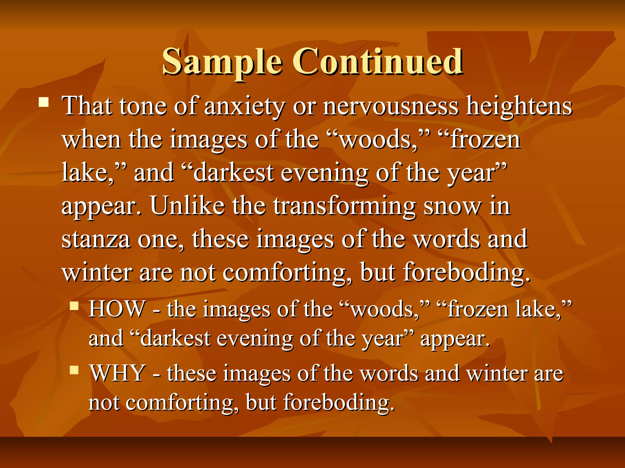 Poetry analysis | PPT