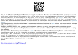 Poetry Analysis | PDF
