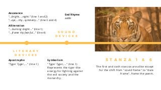 Analyzing Poetry - The Tyger by William Blake | PPT
