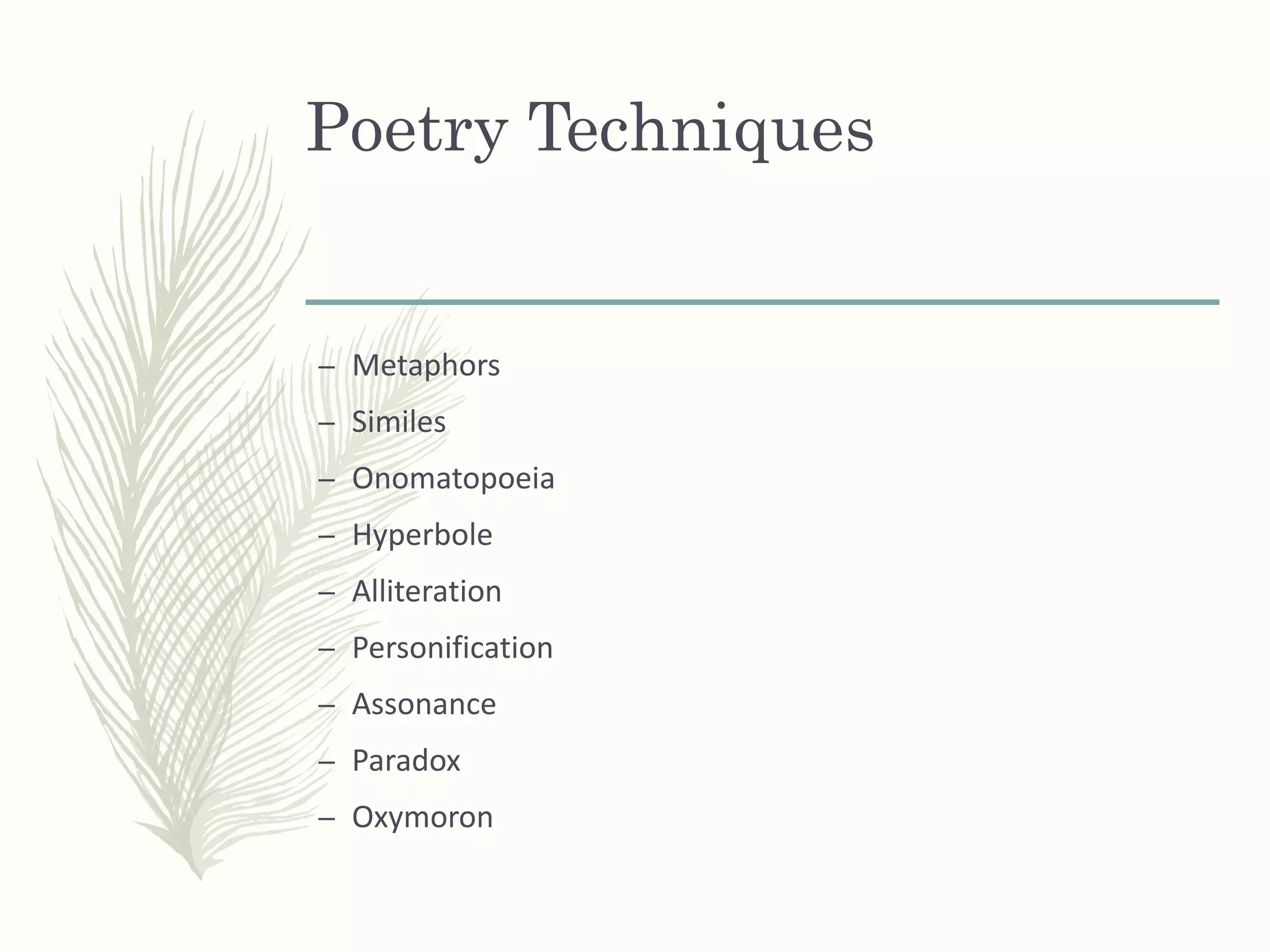 Poetry Analysis Basics | PPTX