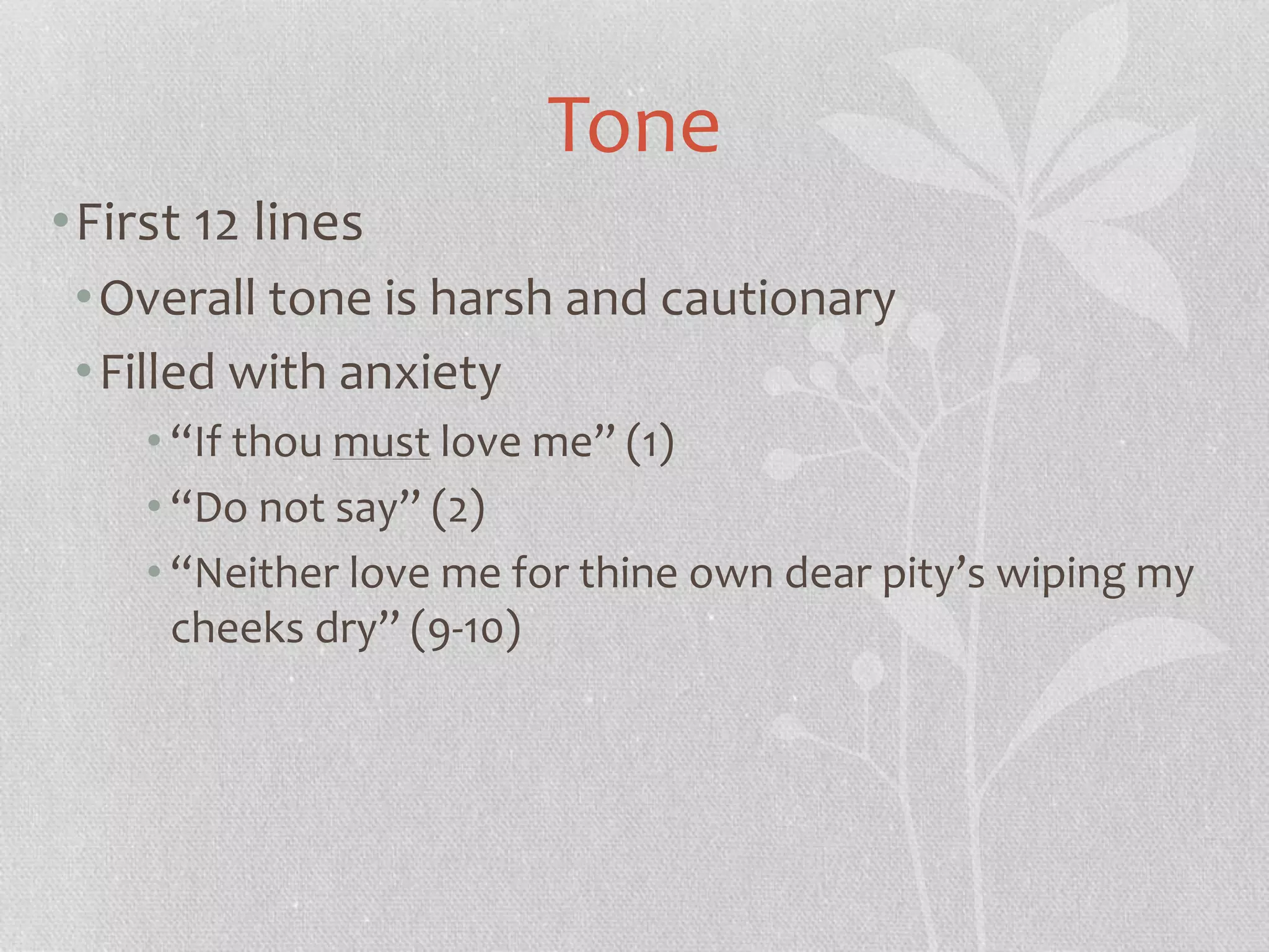 Emily Barrett Browning Analysis | PPT | Free Download