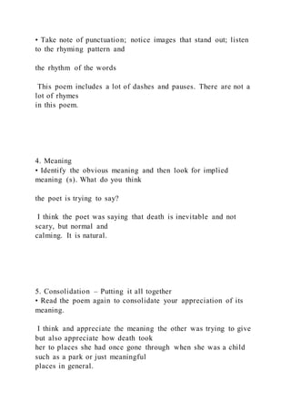 Poetry analysis worksheet a step by-step guide to reading an | PDF