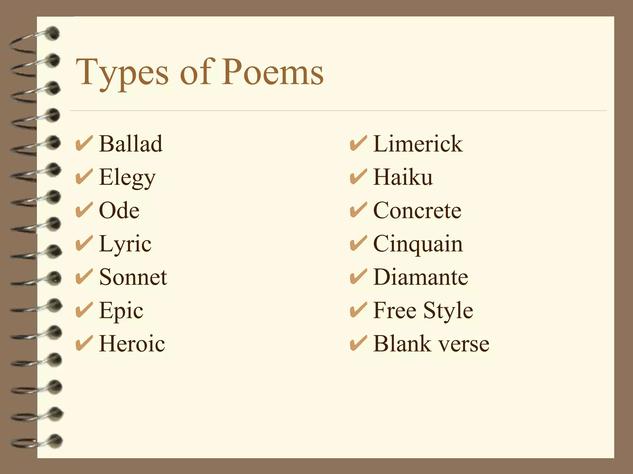 Poetry and figurative language | PPT
