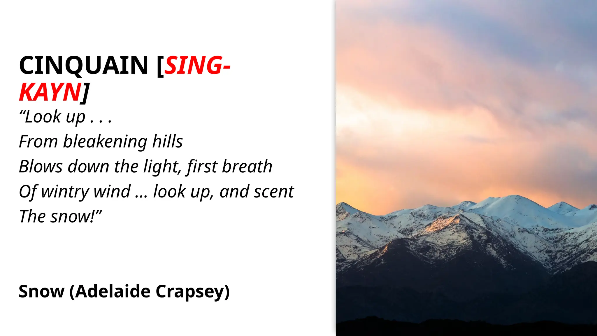 Poetry and Its Elements English 9 Quarter 2 | PPTX