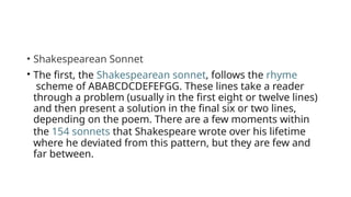 Poetry and Its Elements English 9 Quarter 2 | PPTX
