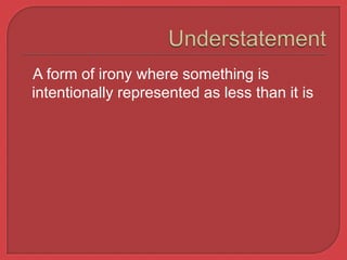 Understatement Examples In Poetry