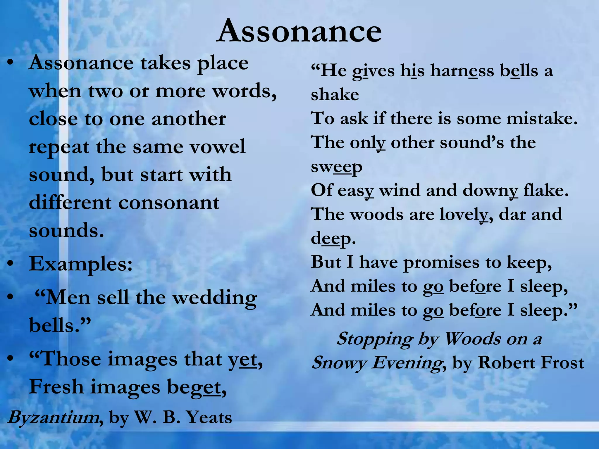 Poetry and poetic devices | PPTX