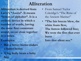 Poetry and poetic devices | PPTX