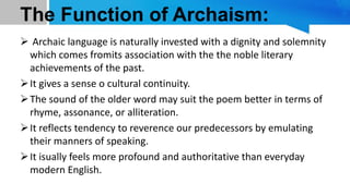 Poetry and the Language of Past_013010.pptx