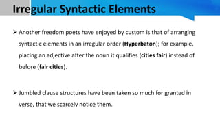 Poetry and the Language of Past_013010.pptx