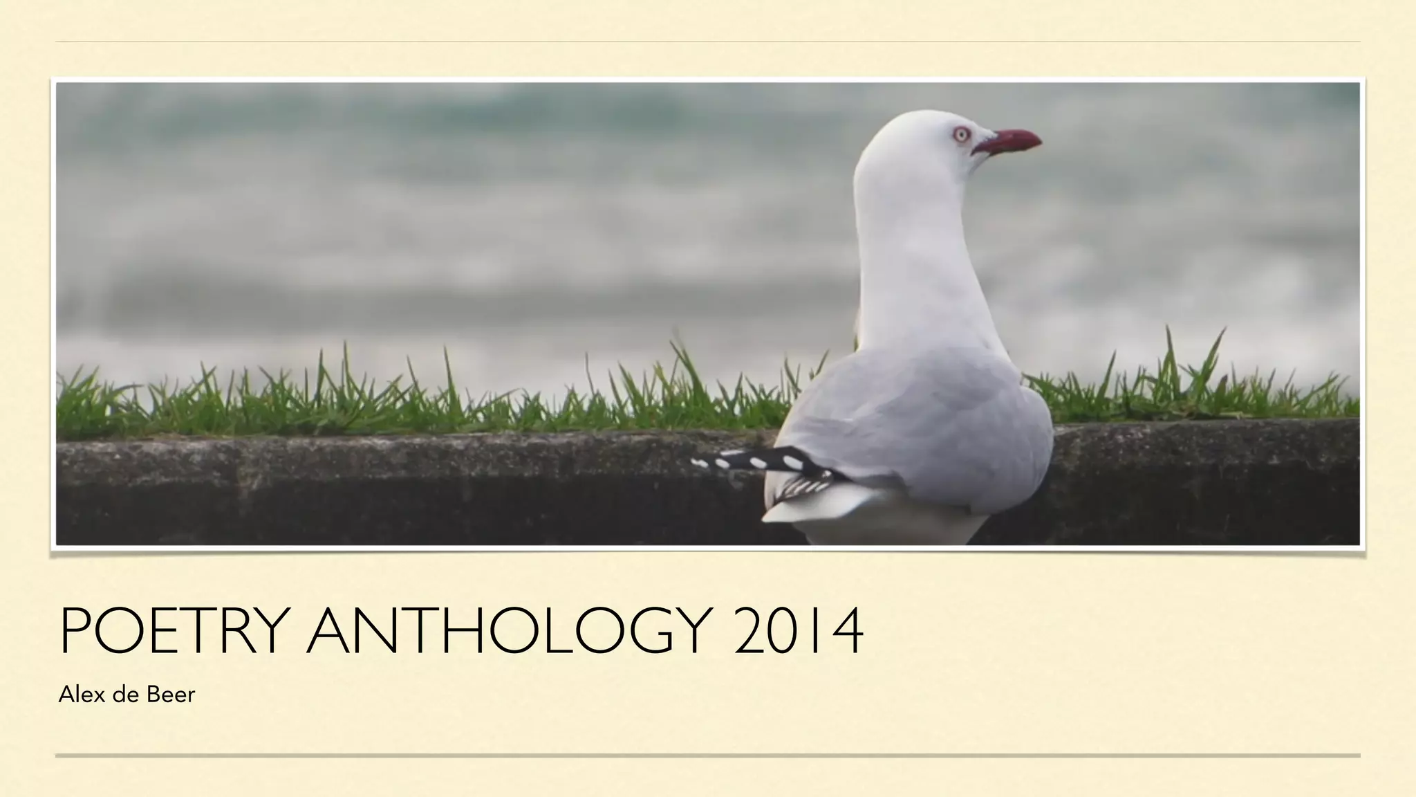 Poetry Anthology - Alex de Beer | PPT