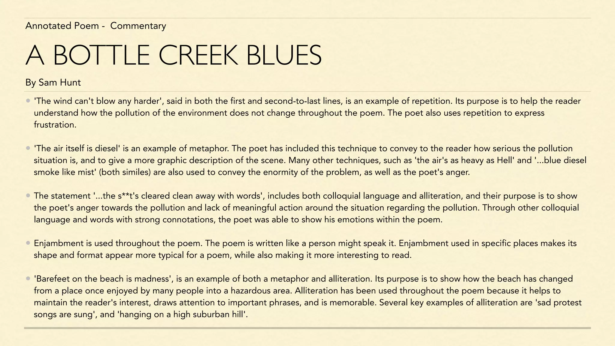 Poetry Anthology - Alex de Beer | PPT
