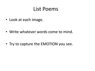 Poetry as emotion | PPTX