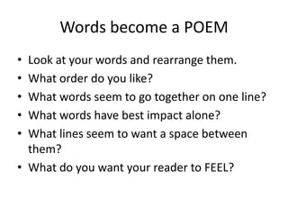 Poetry as emotion | PPTX