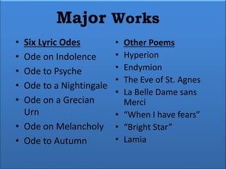 John Keats' Odes | PPT