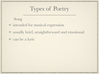 Poetry PPT | KEY
