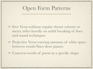 Poetry PPT | KEY
