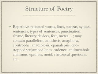 Poetry PPT | KEY
