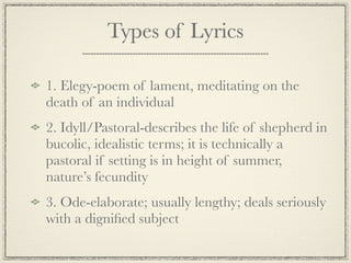 Poetry PPT | KEY