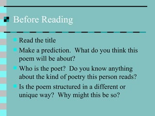 Intro to Poetry | PPT