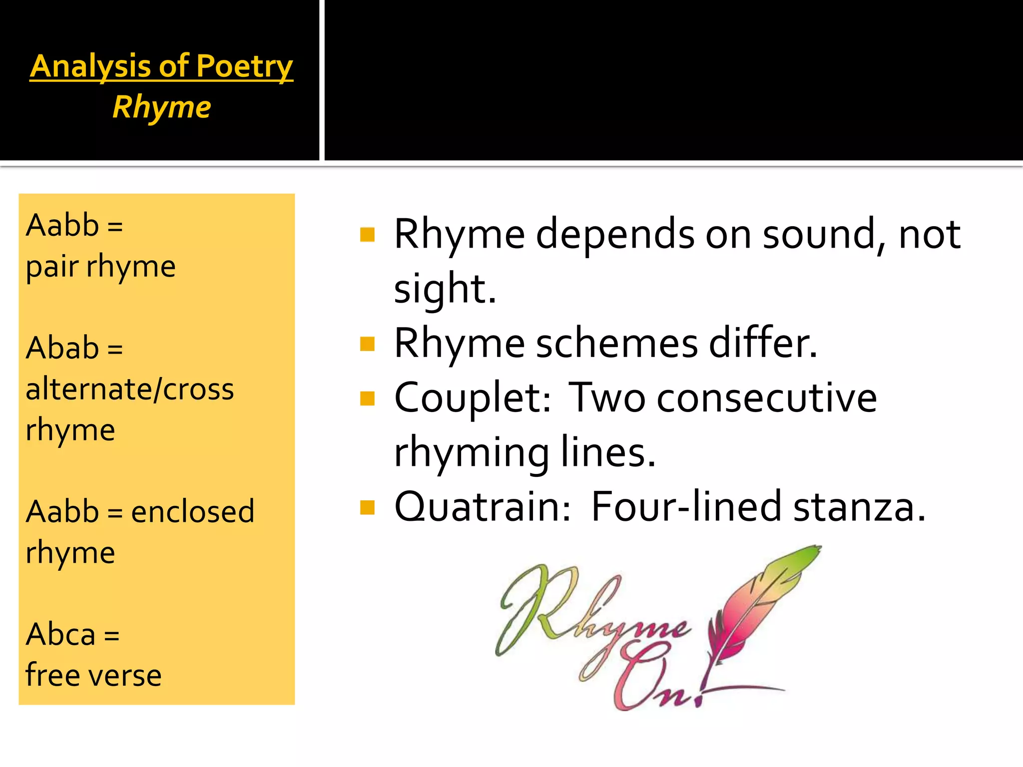 Poetry Basics: Introduction to poetry - analysis and forms. | PPTX