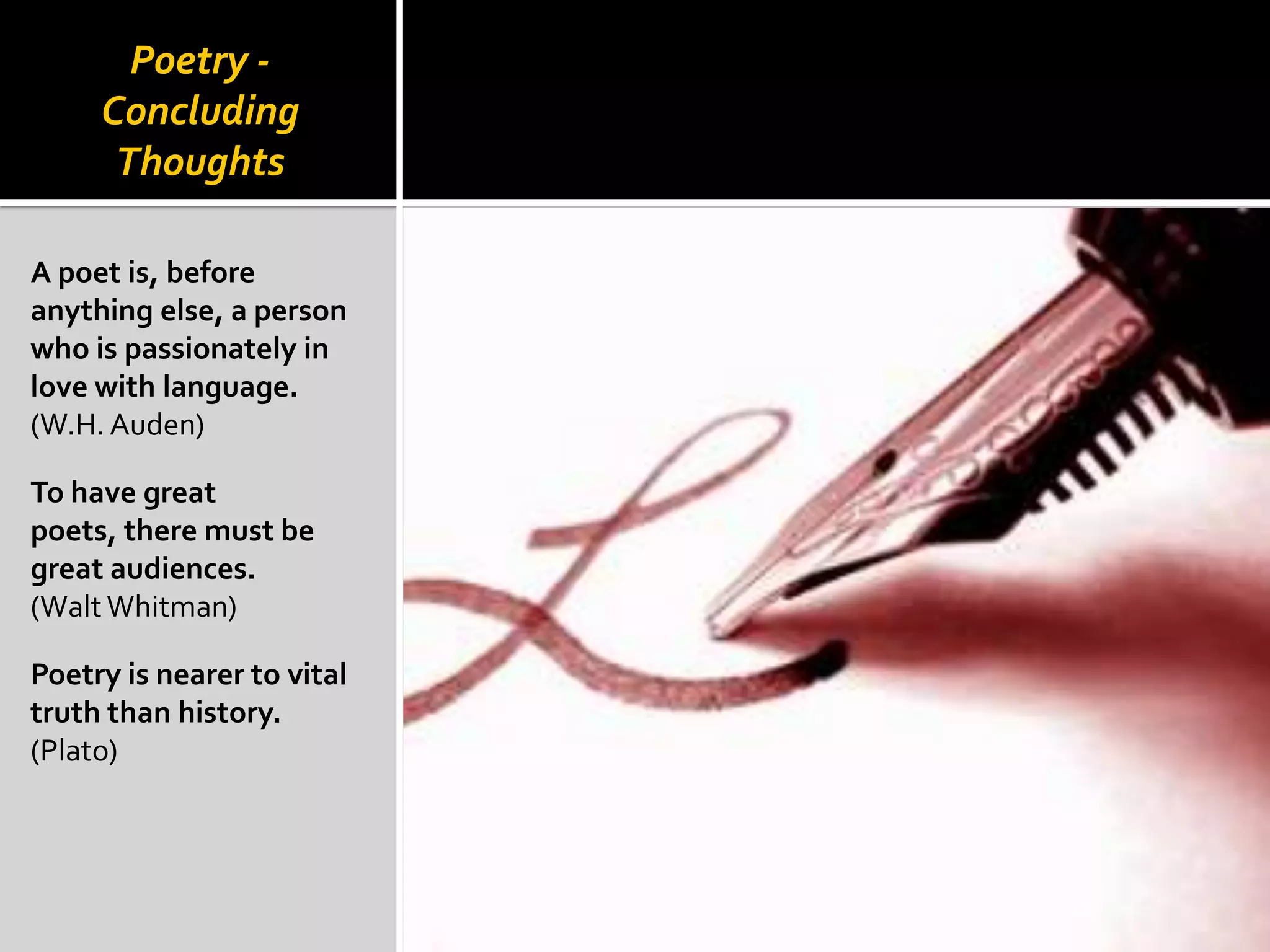 Poetry Basics: Introduction to poetry - analysis and forms. | PPTX